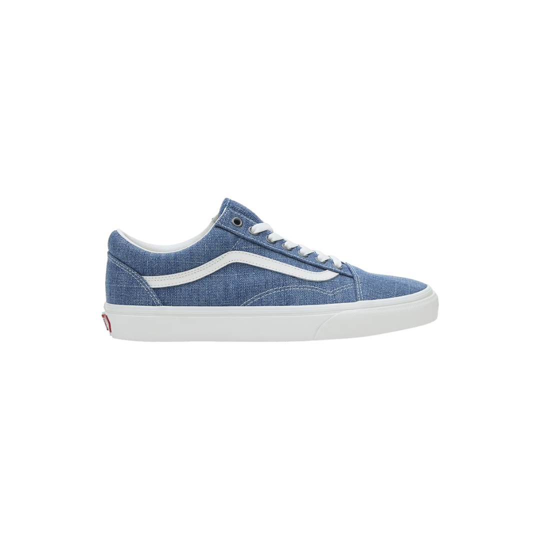 UA Old Skool Footwear THREADED DENIM BLUE/WHITE
