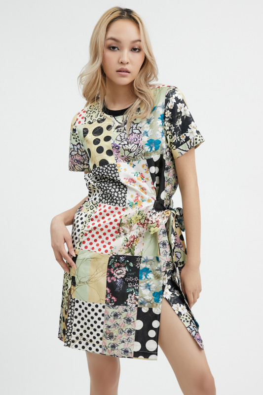 Collage Print Dress
